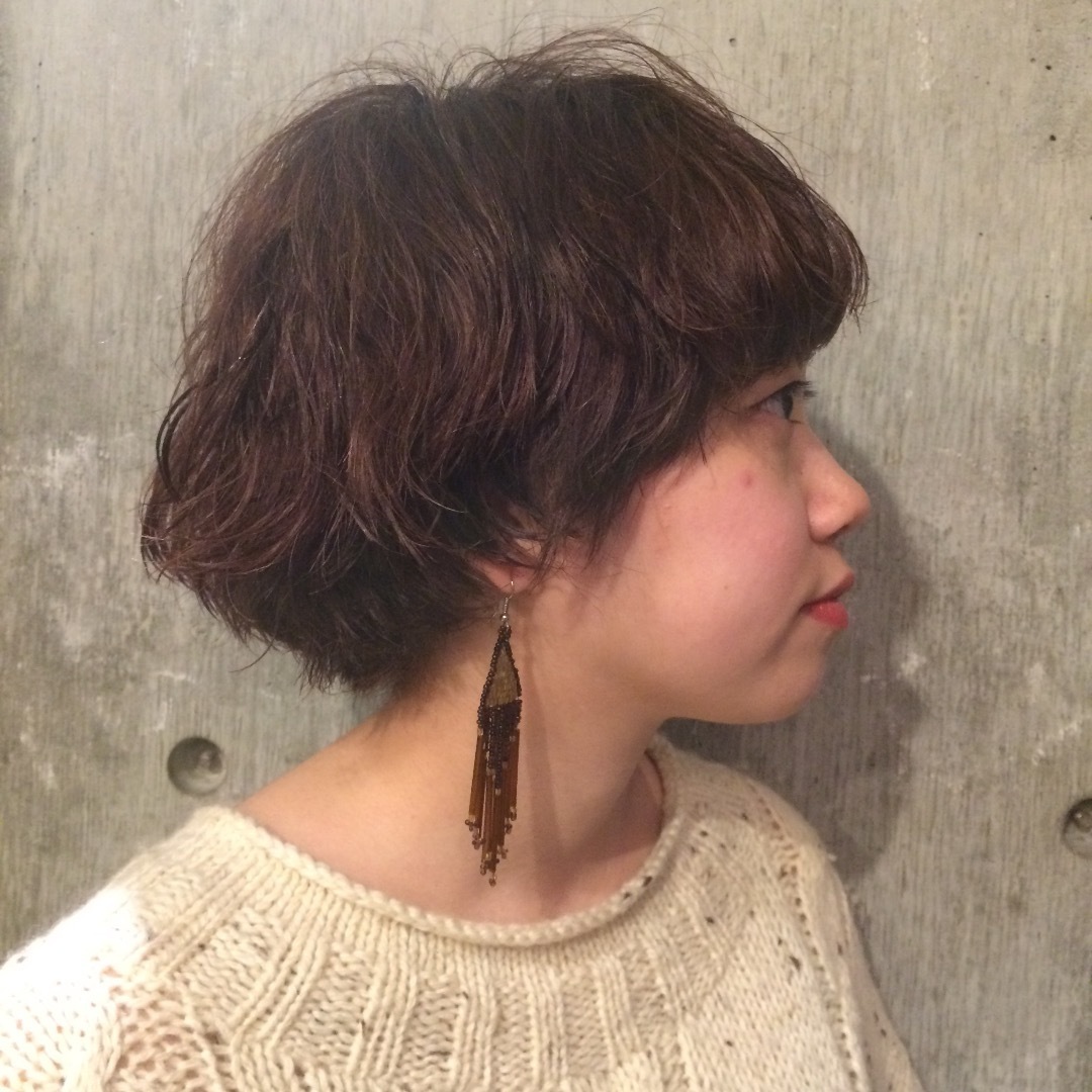 マッシュショートのパーマスタイル☆: やなぎ古道